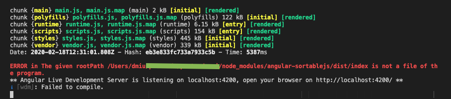 ERROR in The given rootPath undefined is not a file of the program. · Issue #35504 · angular ...