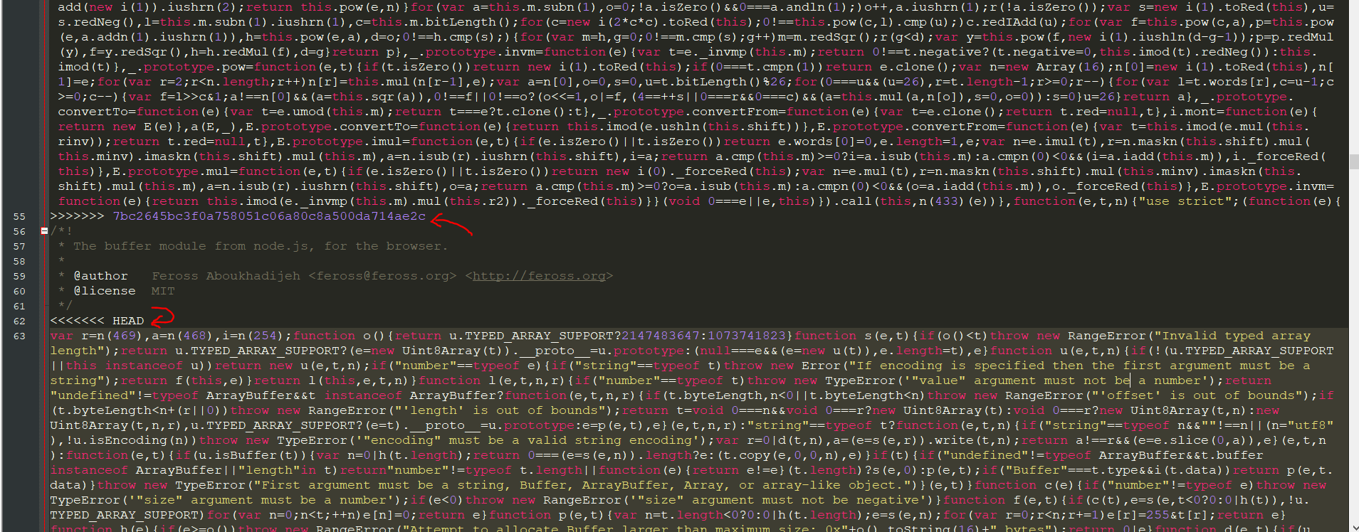Git Conflicts In Minified File · Issue 503 · Ml5js Ml5 Library · Github