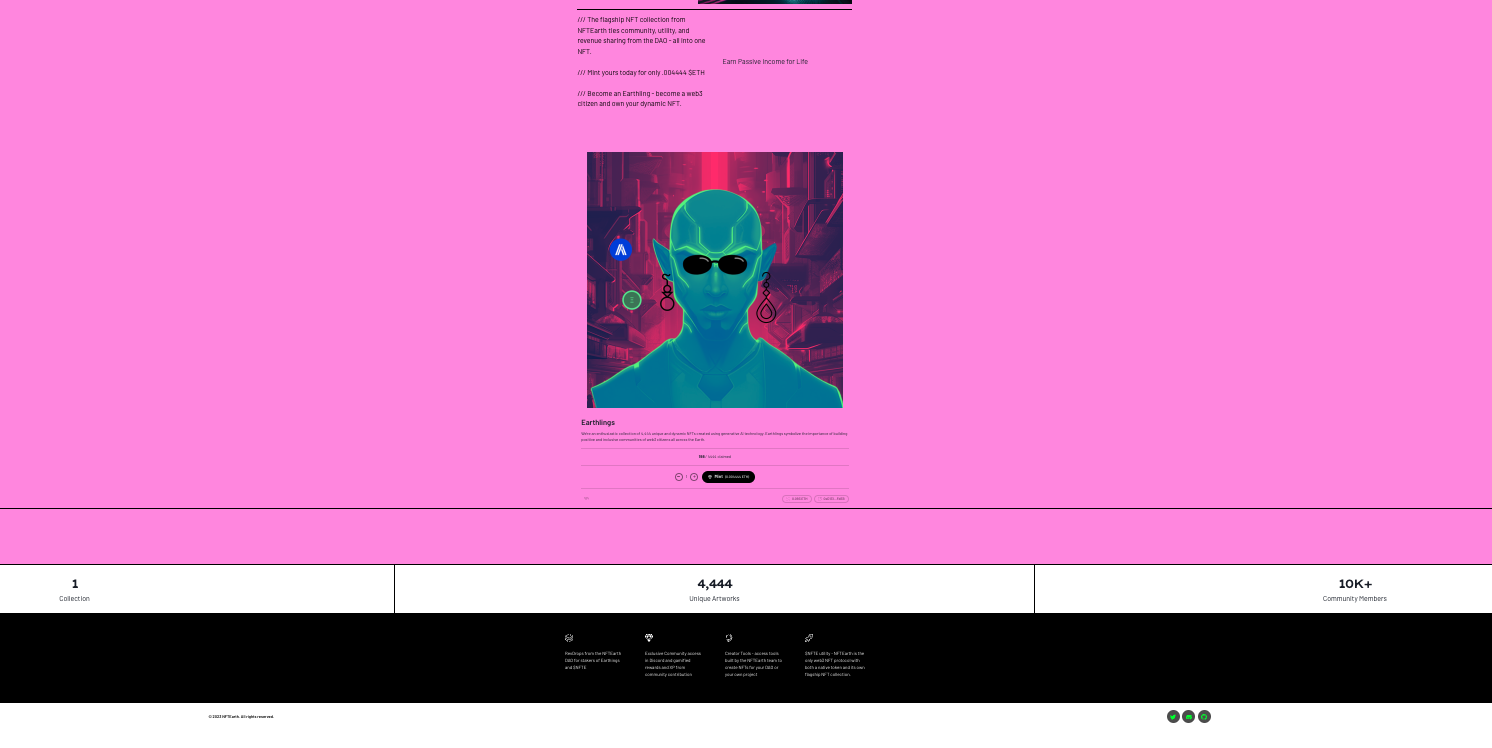 GitHub - NFTEarth/earthling-minting-nft-app: Earthling Mint Site