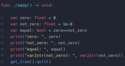 `print` rounds floats down if they are very small (fixed in `master ...