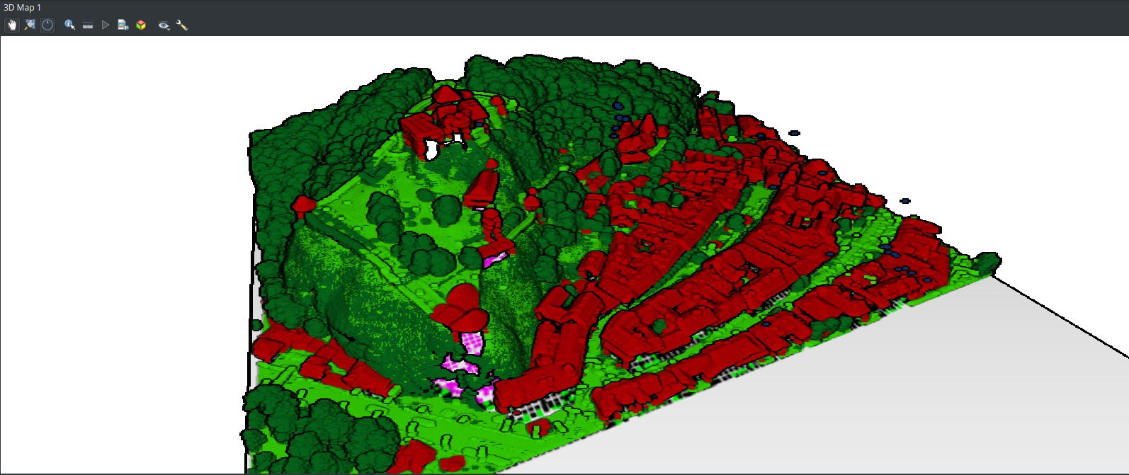 Implementation of point clouds rendering styles: single color, color ...