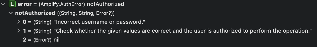 Amplify.Auth.signIn not throwing userNotFound error · Issue #1600 · aws-amplify/amplify-swift ...