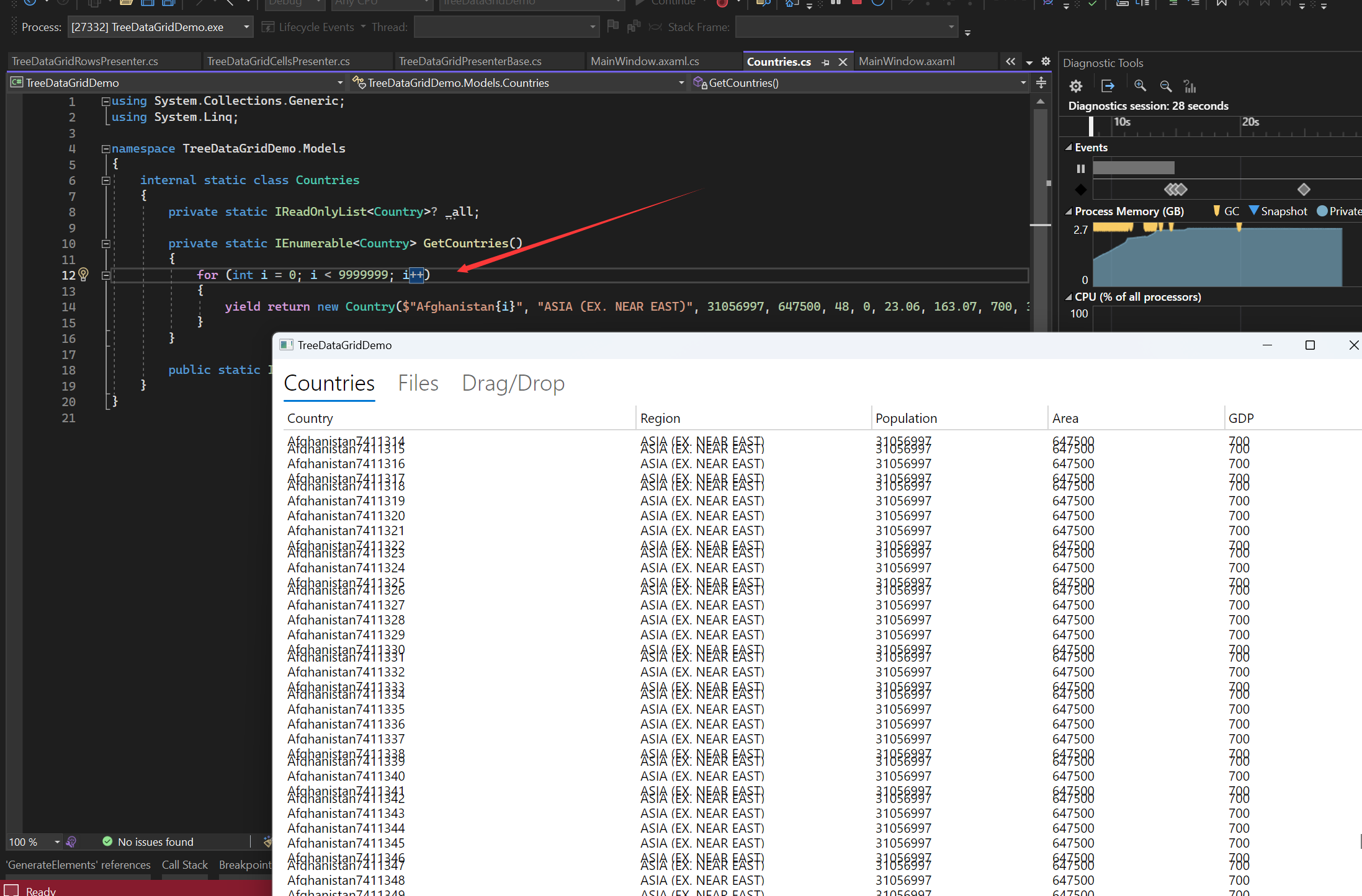 When loading a large amount of data, the display is misaligned. · Issue #176 · AvaloniaUI ...