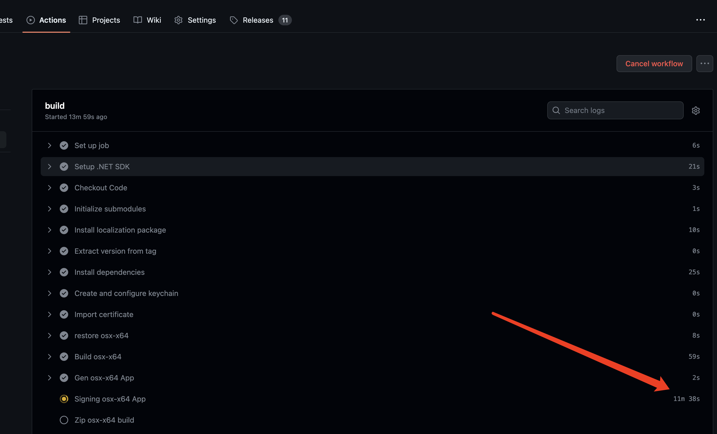 Github action always freeze at signing step?? · AvaloniaUI Avalonia · Discussion #11823 · GitHub