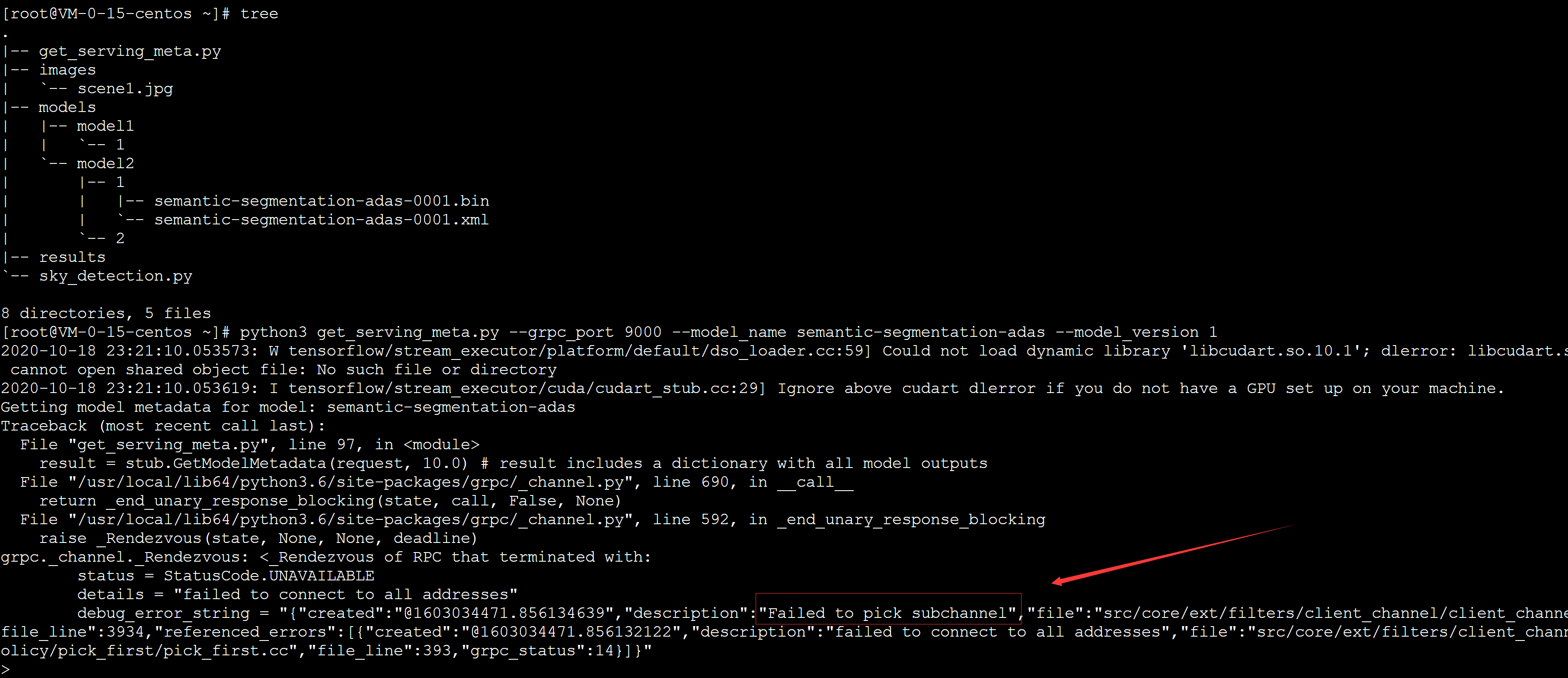 !Error:Failed to pick subchannel · Issue #313 · openvinotoolkit/model_server · GitHub