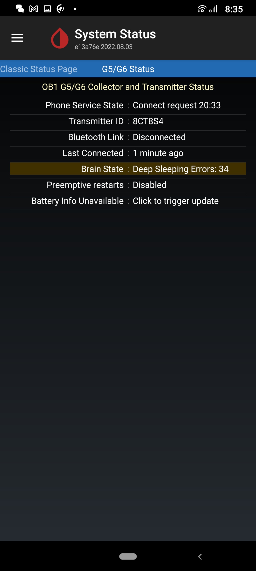 Switching collector to Wear killed transmitter connection to phone · NightscoutFoundation xDrip ...