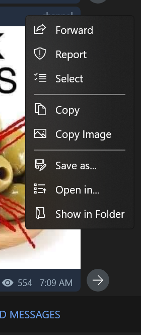 "View Replies" button in menu for pinned messages · Issue #2149 · UnigramDev/Unigram · GitHub