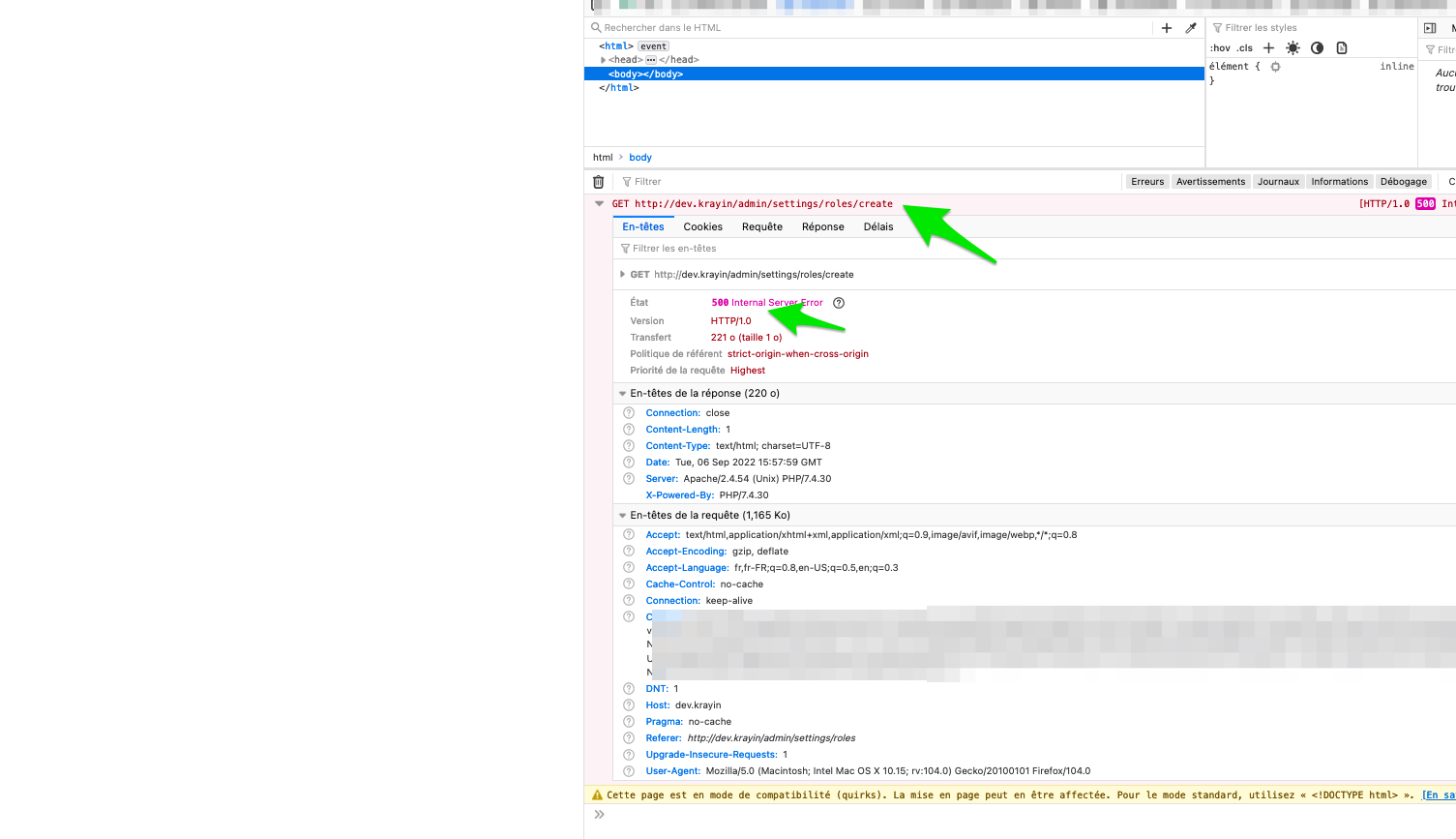 Crash error - no details · Issue #1077 · krayin/laravel-crm · GitHub