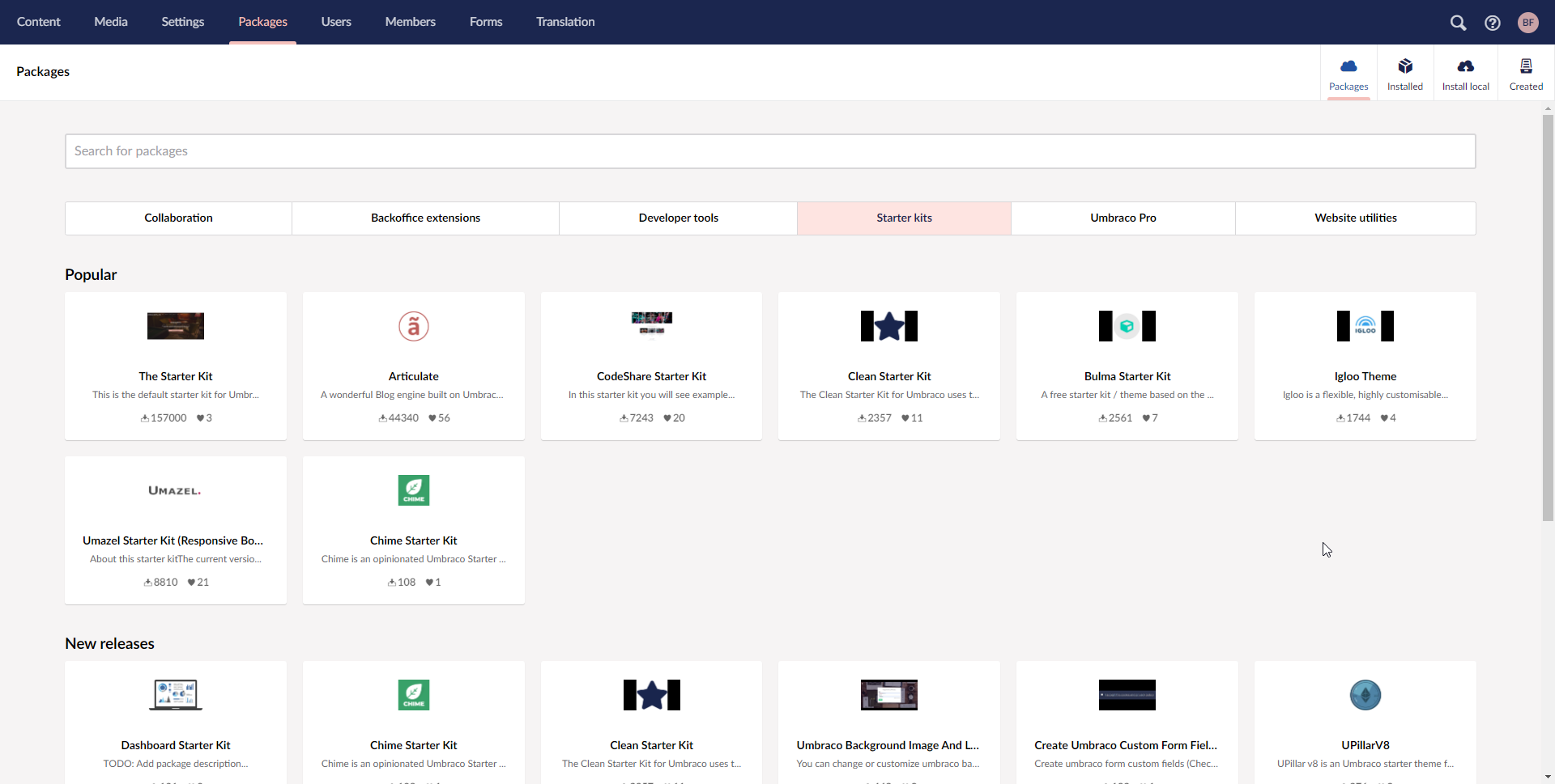 V8 -> Swap the default starter kit with uMazel · Issue #9542 · umbraco ...