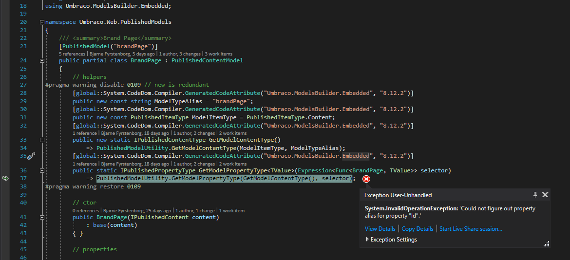 ModelsBuilder GetModelPropertyType doesn't work with Id or Name properties · Issue #10129 ...