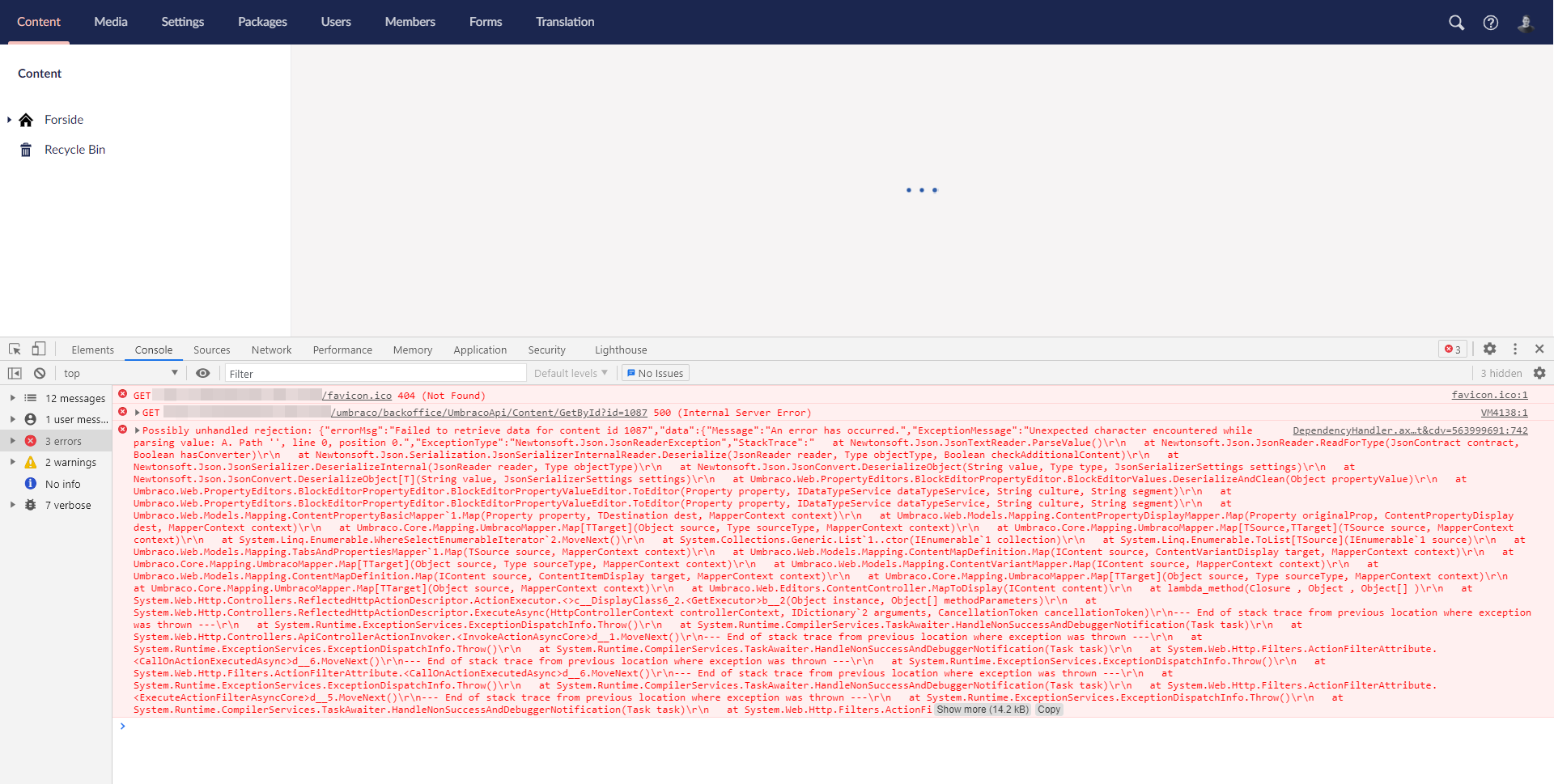 Document fails to load if replacing the repeatable textstrings with block list · Issue #10261 ...