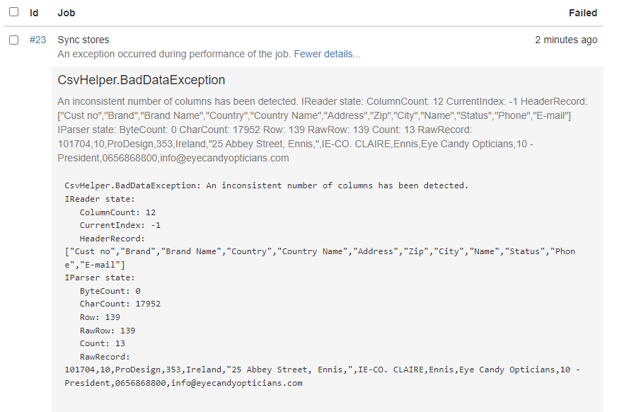 An inconsistent number of columns has been detected · Issue #1961 · JoshClose/CsvHelper · GitHub
