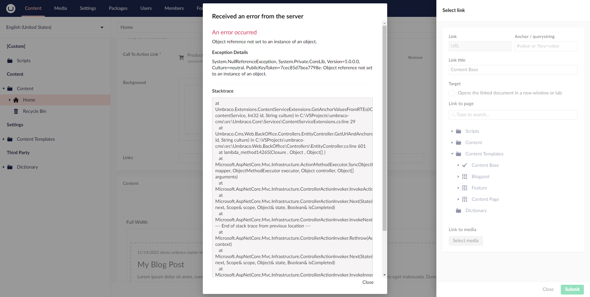 Link Picker Should Filter To Content Only · Issue 12309 · Umbracoumbraco Cms · Github 