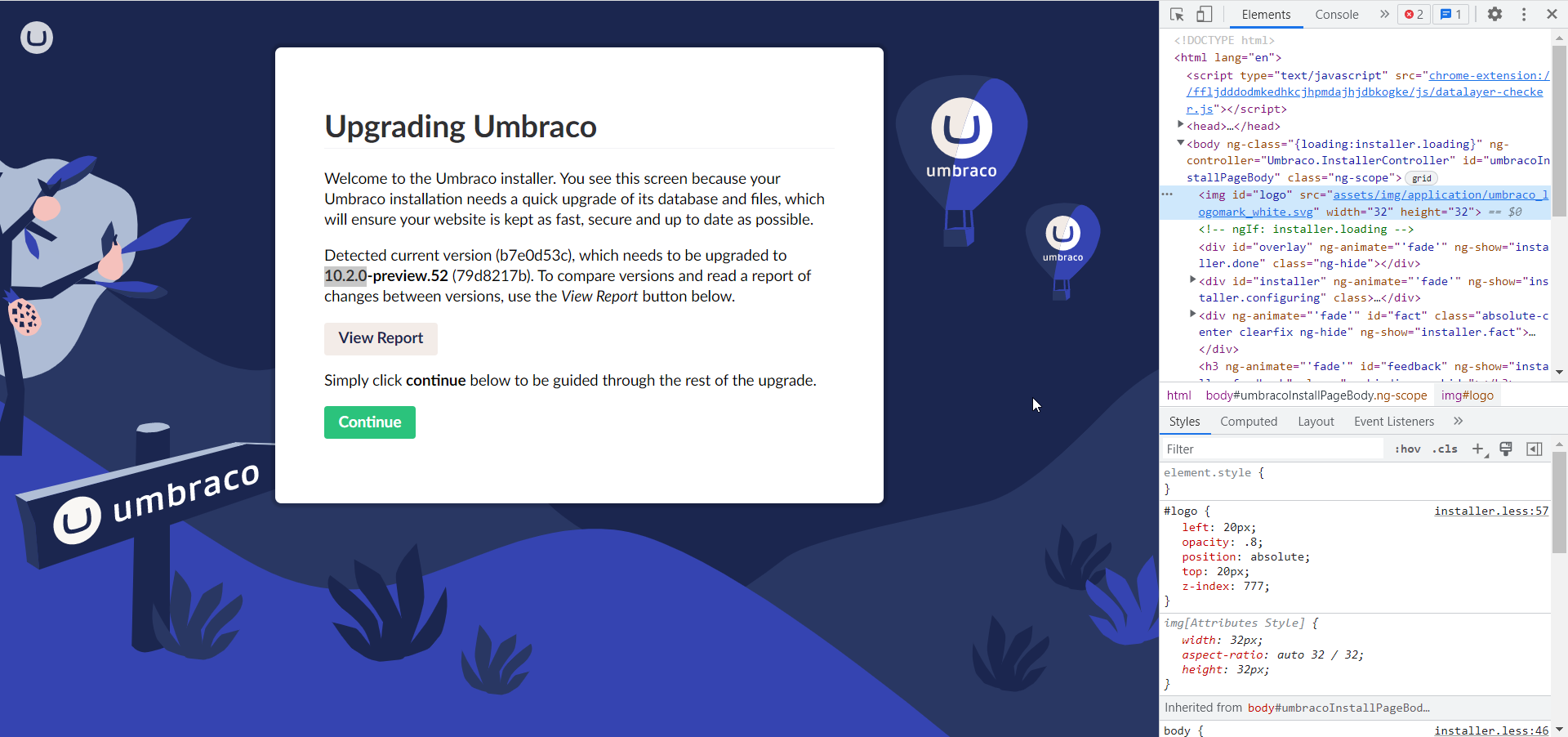 Logo in upgrade screen is blurry · Issue #12908 · umbraco/Umbraco-CMS · GitHub