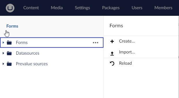 Missing separator before reload action · Issue #869 · umbraco/Umbraco.Forms.Issues · GitHub