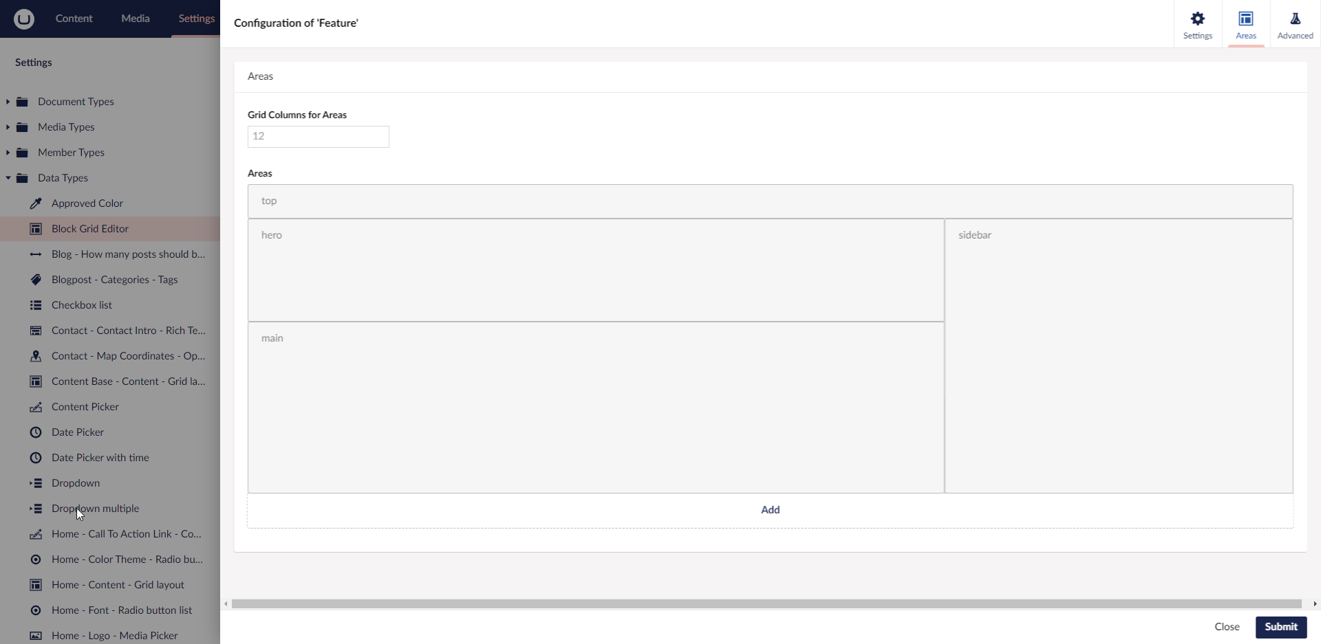 10.3.0-RC: Areas are not sorted correct after save · Issue #13189 · umbraco/Umbraco-CMS · GitHub