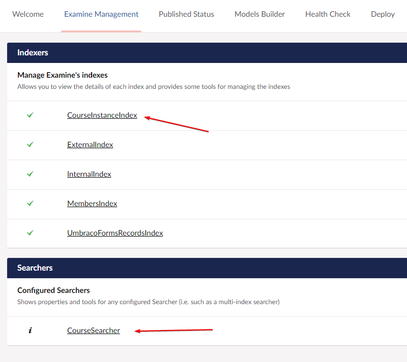 Examine multi searcher in dashboard · Issue #13749 · umbraco/Umbraco-CMS · GitHub