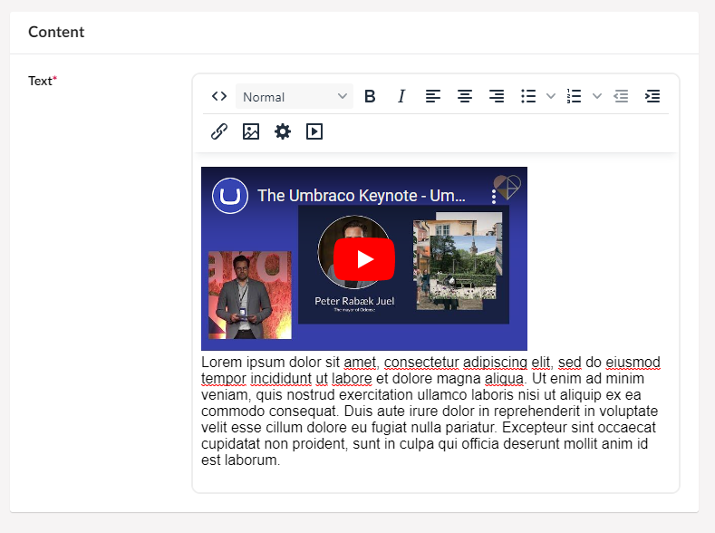 Edit of embed in rich text editor doesn't work · Issue #14256 · umbraco/Umbraco-CMS · GitHub