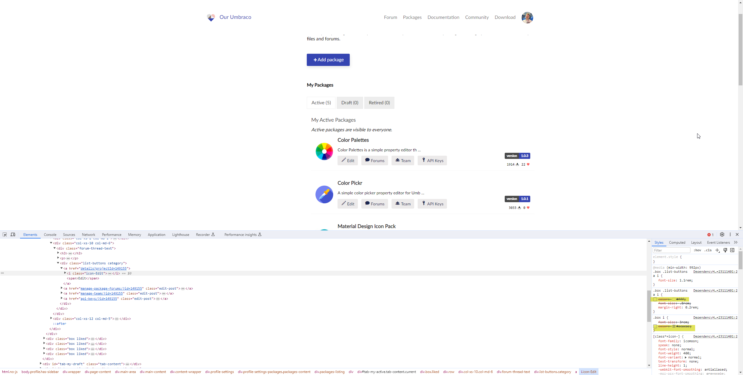 Low Contrast With White Icon On Light Grey Background · Issue 844 · Umbraco Ourumbraco · Github