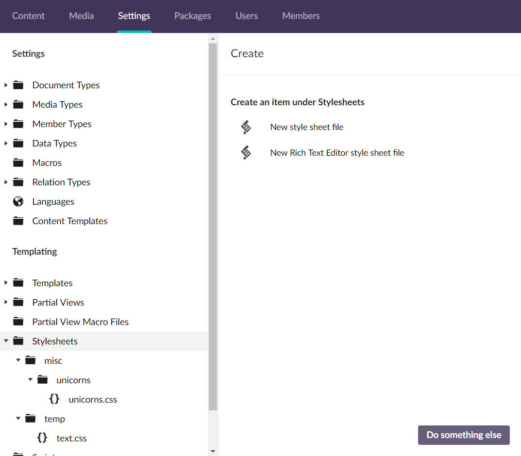 Ability to create folder under stylesheets · Issue #4150 · umbraco/Umbraco-CMS · GitHub
