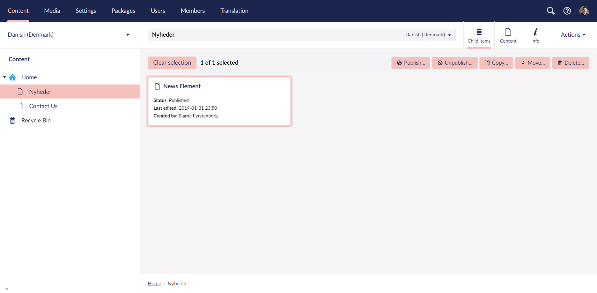 v8: Selection and bulk actions need to be consistent · Issue #4476 · umbraco/Umbraco-CMS · GitHub