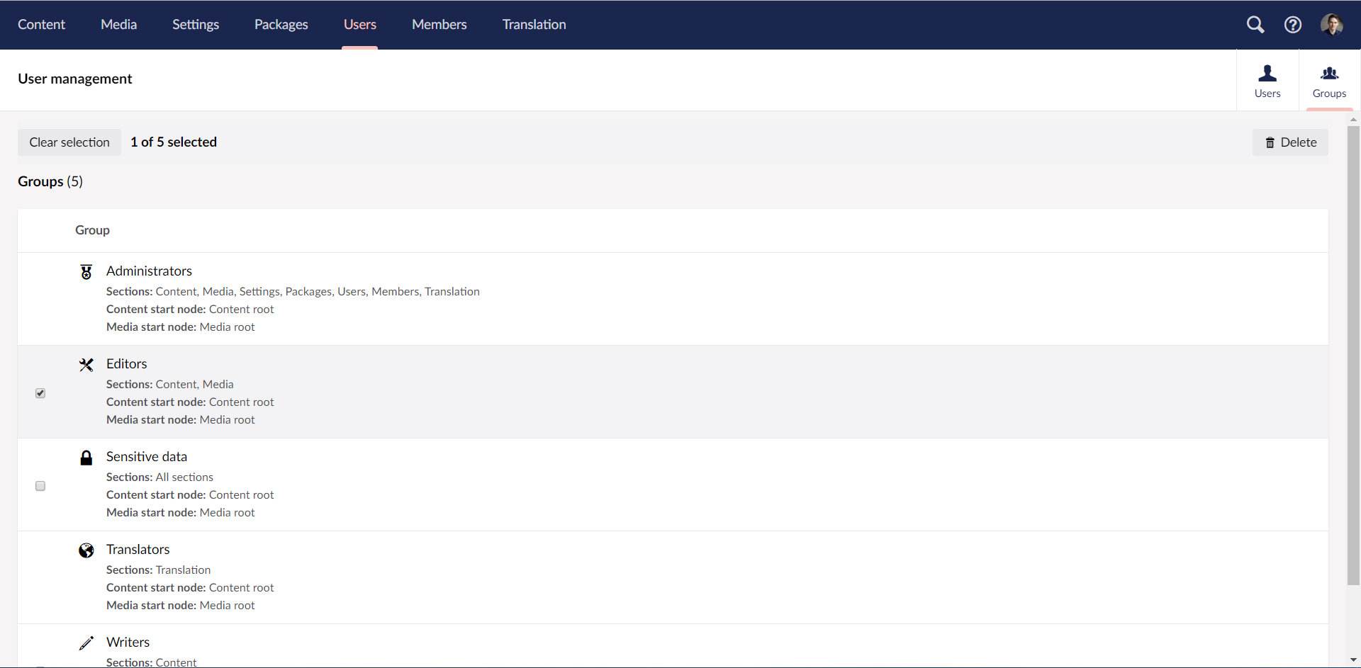 v8: Selection and bulk actions need to be consistent · Issue #4476 · umbraco/Umbraco-CMS · GitHub