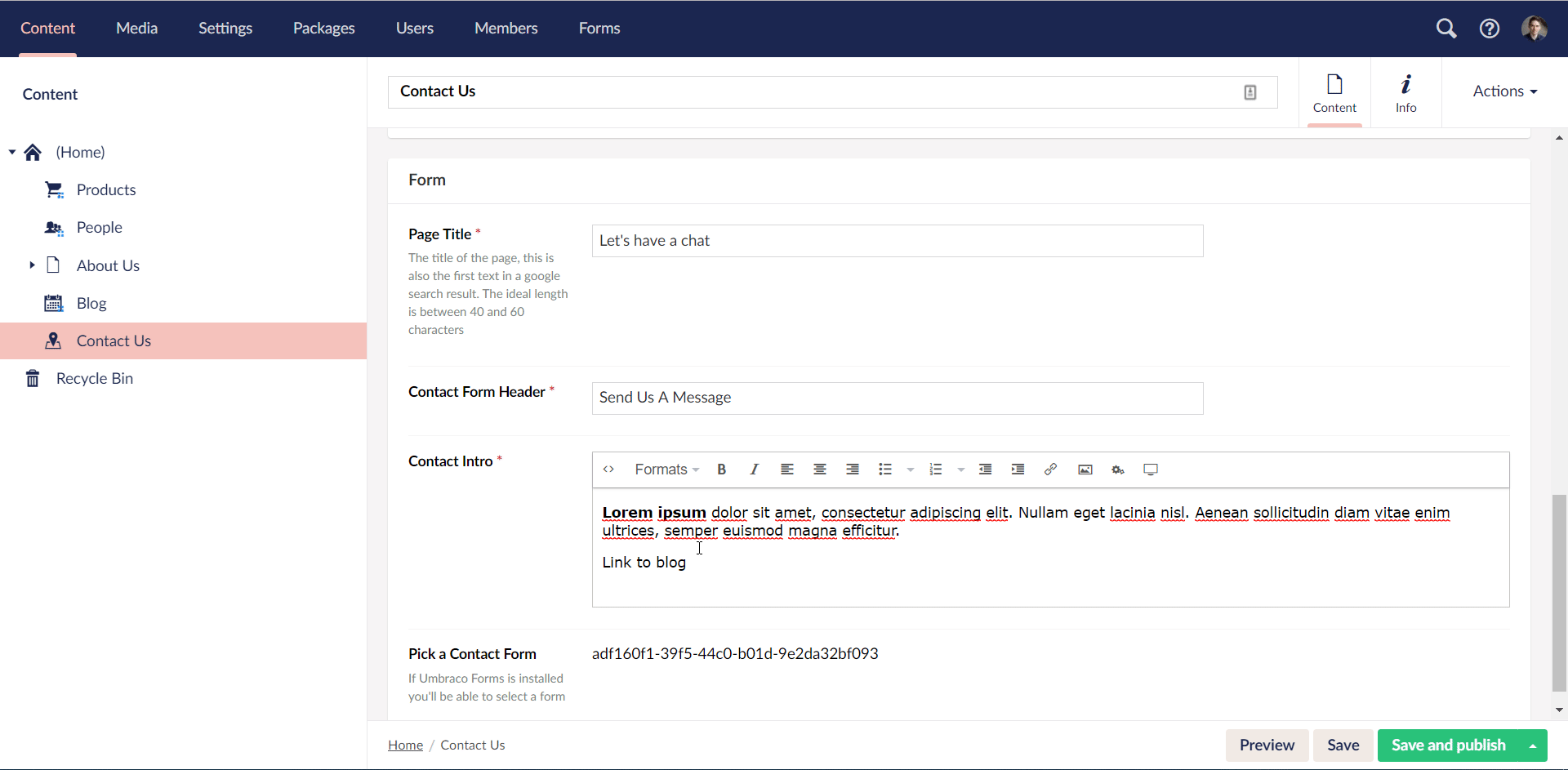 v8: TinyMCE link picker should filter recycle bin · Issue #4659 · umbraco/Umbraco-CMS · GitHub