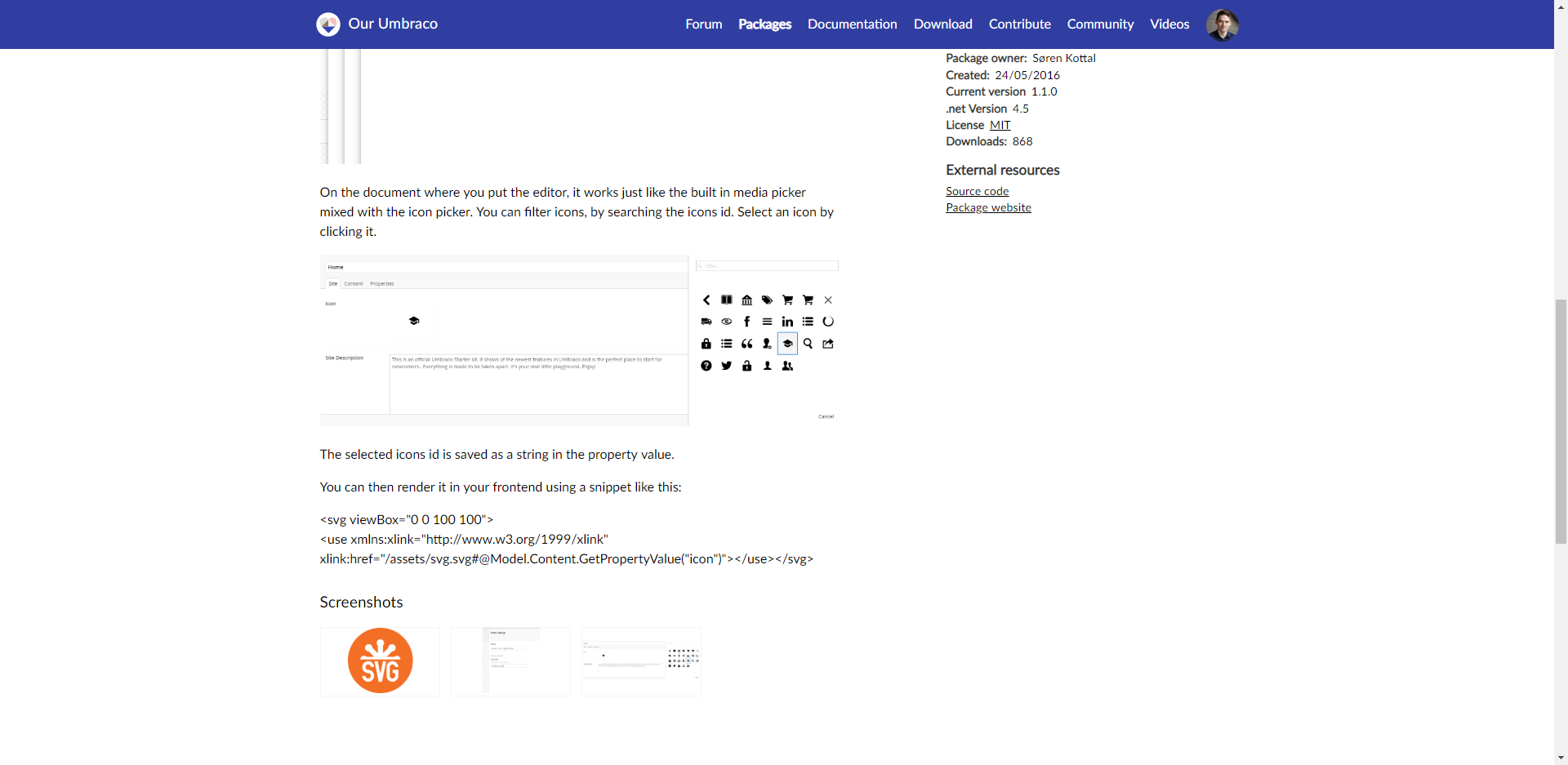Set max width of images in project description · Issue #402 · umbraco/OurUmbraco · GitHub