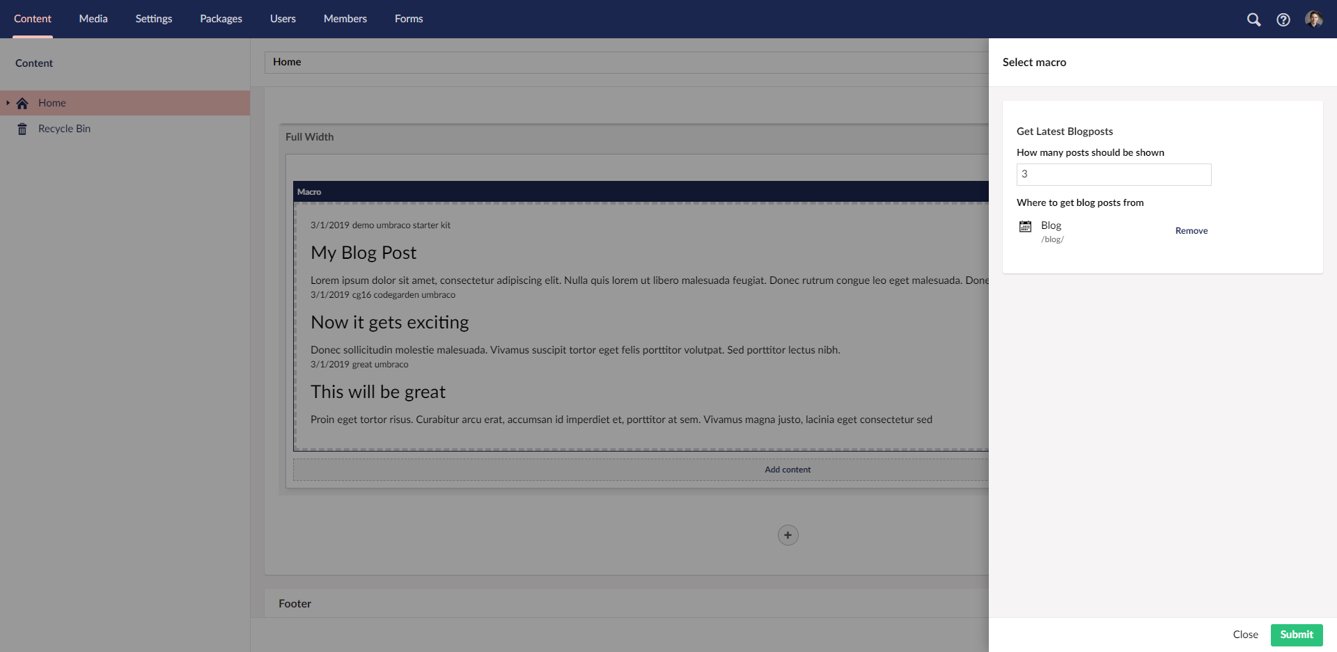 v8: Grid settings/styles dialog doesn't animate · Issue #4867 · umbraco/Umbraco-CMS · GitHub