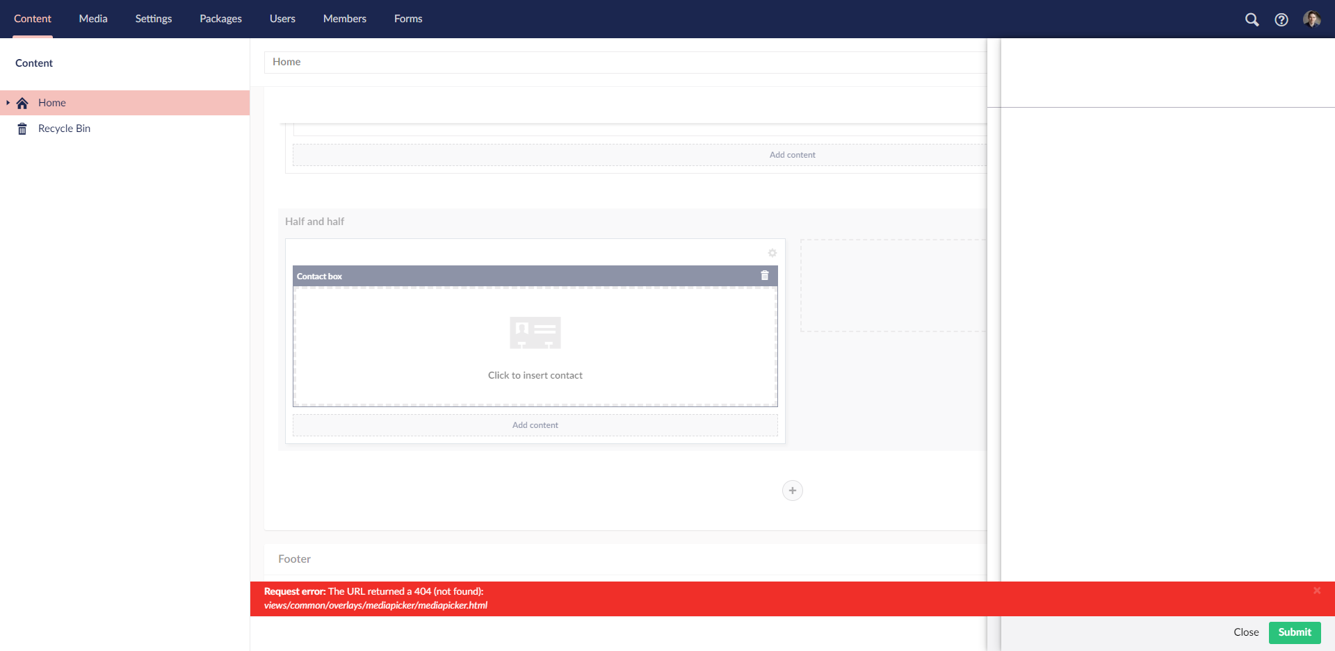 v8: umbOverlay doesn't open mediapicker view · Issue #4909 · umbraco/Umbraco-CMS · GitHub
