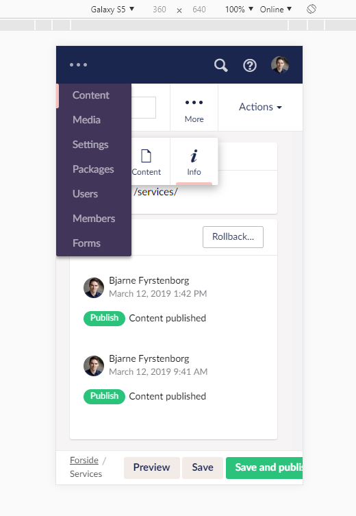 v8: Toggle more tab opens both apps + dropdown · Issue #5018 · umbraco/Umbraco-CMS · GitHub