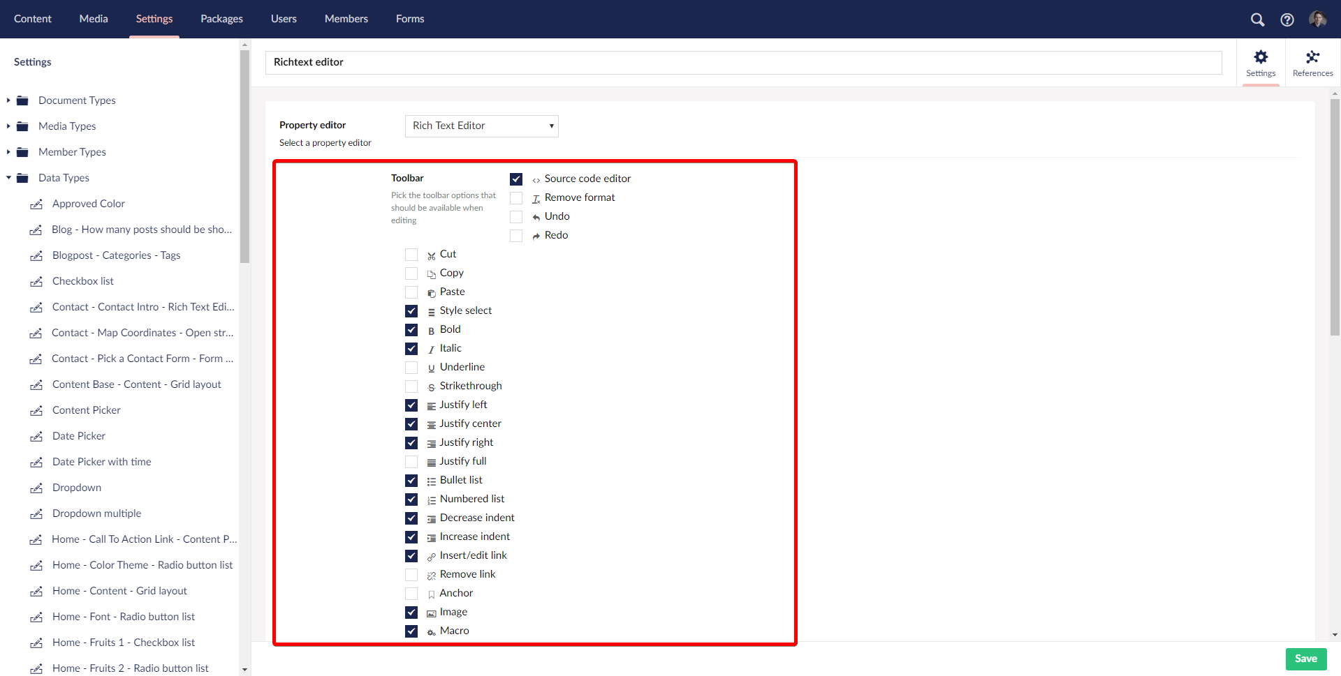 84rc Issue With Styling Of Richtext Configuration · Issue 7258 · Umbracoumbraco Cms · Github