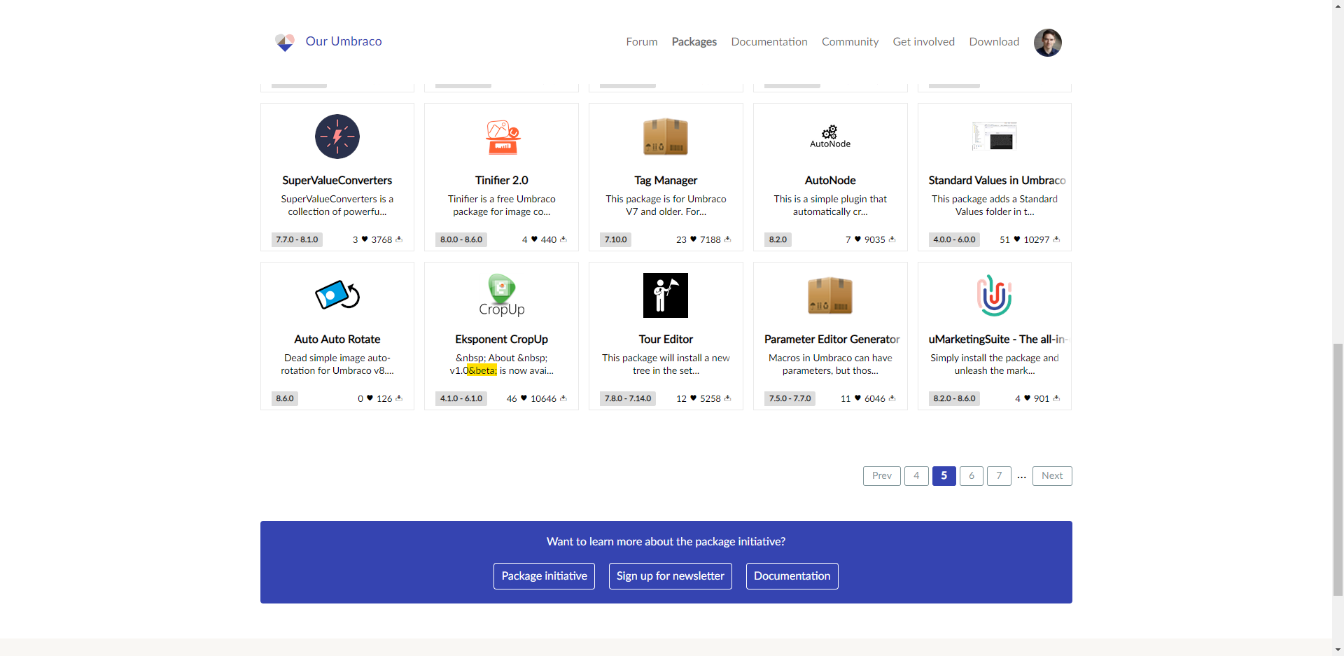 Html Character Entities In Package List · Issue 105 · Umbraco Umbraco Packages · Github
