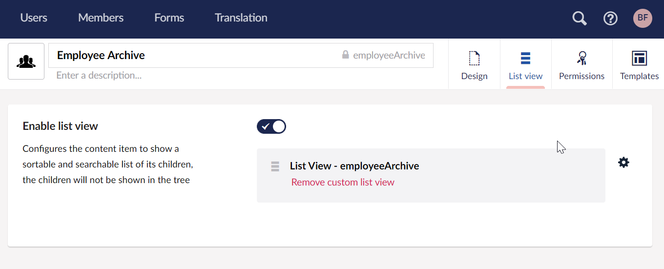 Only Possible To Use Custom Listview If Name Match Alias · Issue 9289 · Umbraco Umbraco Cms