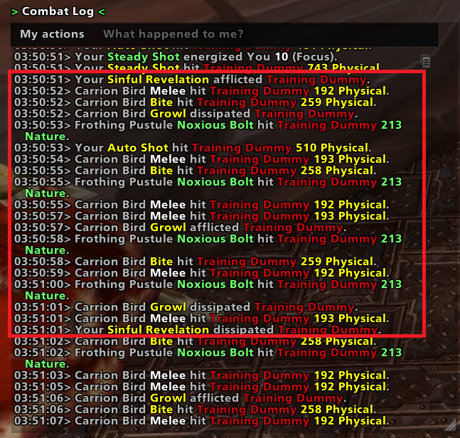 Sinful Revelation only increases player damage, and not pet damage · Issue #767 · SimCMinMax/WoW ...