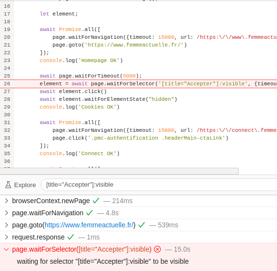[bug] Waitforselector Don T Consider Element As Visible · Issue 7737 · Microsoft Playwright