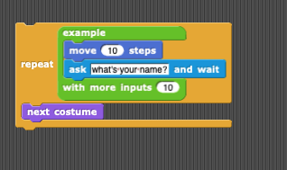 Statement blocks as inputs to reporter-style blocks · Issue #5092 · microsoft/pxt · GitHub