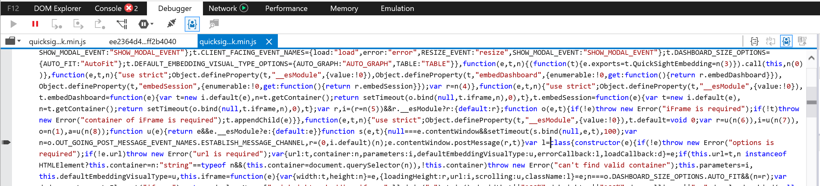 Ie 11 Support · Issue 50 · Awslabsamazon Quicksight Embedding Sdk · Github