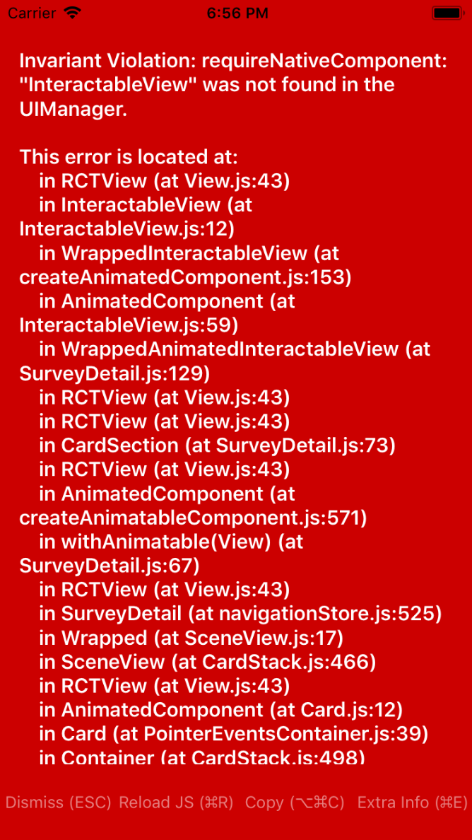 Interactable View not found in the UIManager? · Issue #228 · wix-incubator/react-native ...