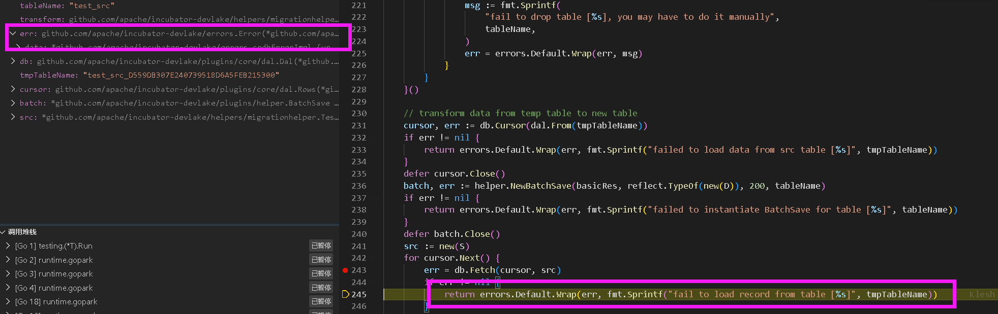 [Bug][migrationhelper] TransformTable lost error when rollback · Issue #3714 · apache/incubator ...
