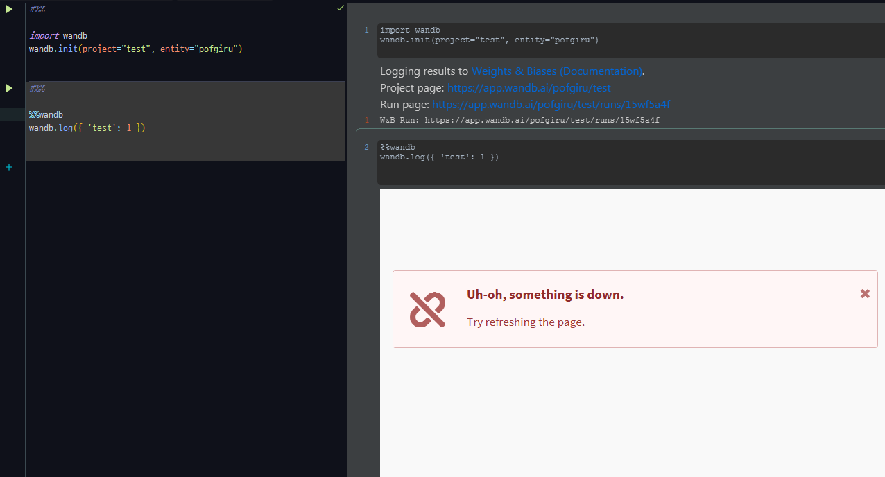 %%wandb doen't work in PyCharm · Issue #687 · wandb/wandb · GitHub