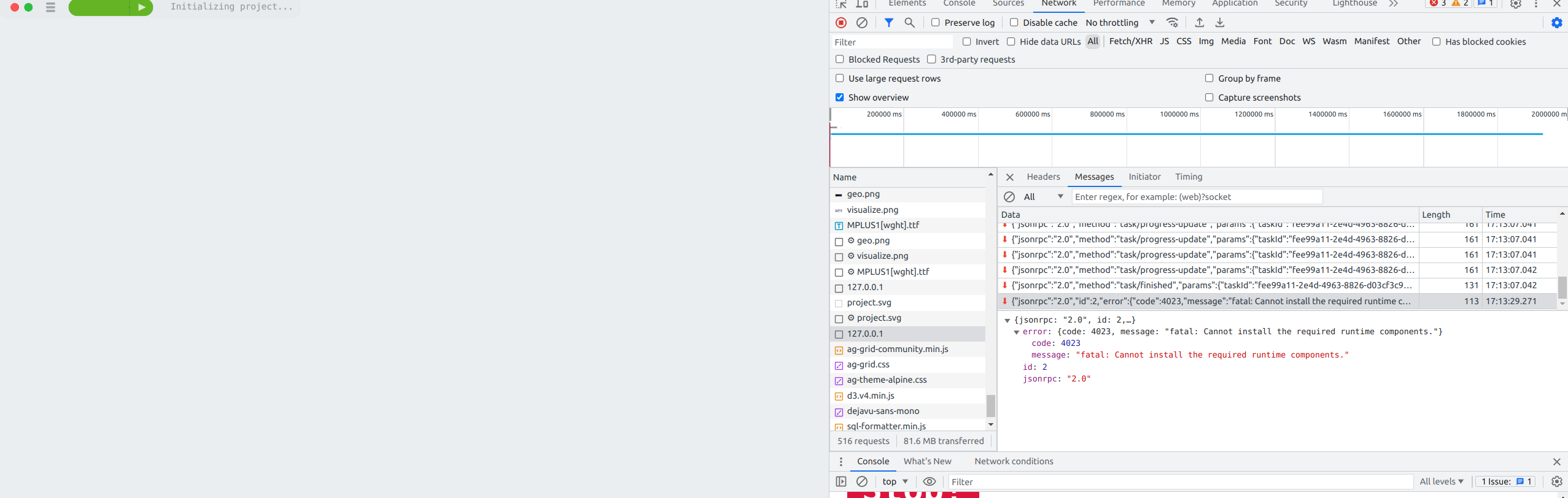 Display a critical failure message when runtime cannot initialize · Issue #7073 · enso-org/enso ...