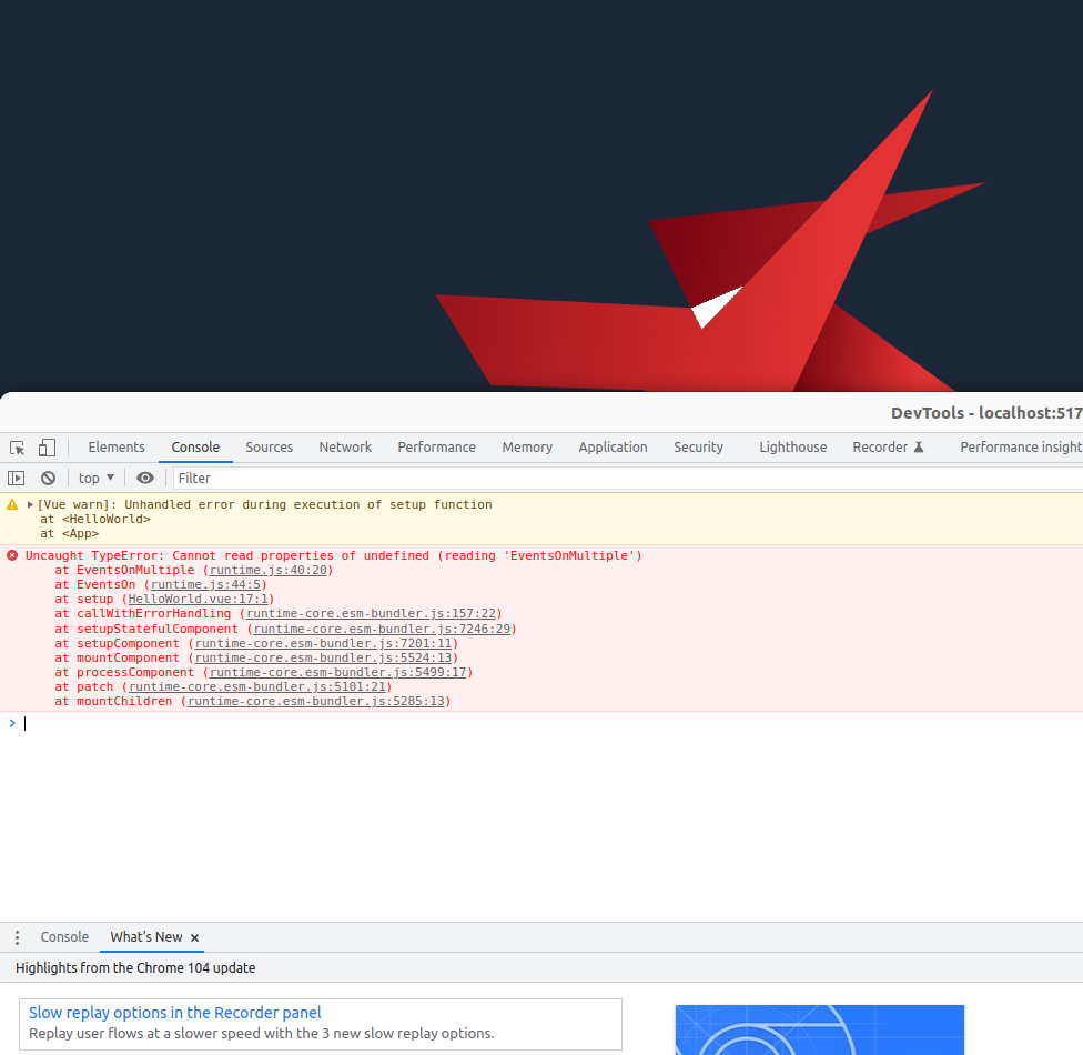 Unable To Access Ntime Eventson · Issue 2193 · Wailsapp Wails · Github