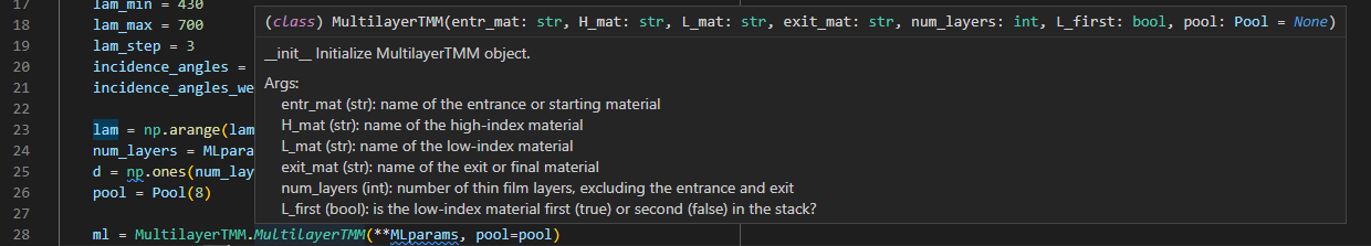 Intellisense documentation and autosuggestions lost when decorating class · microsoft pyright ...