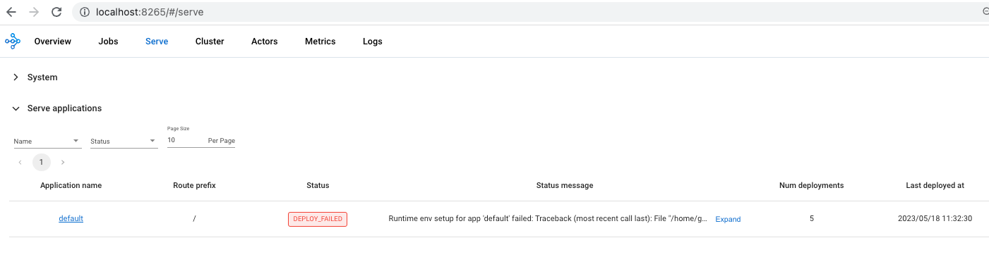 [Serve] Error status message isn't cleared after service redeployed correctly · Issue #35508 ...