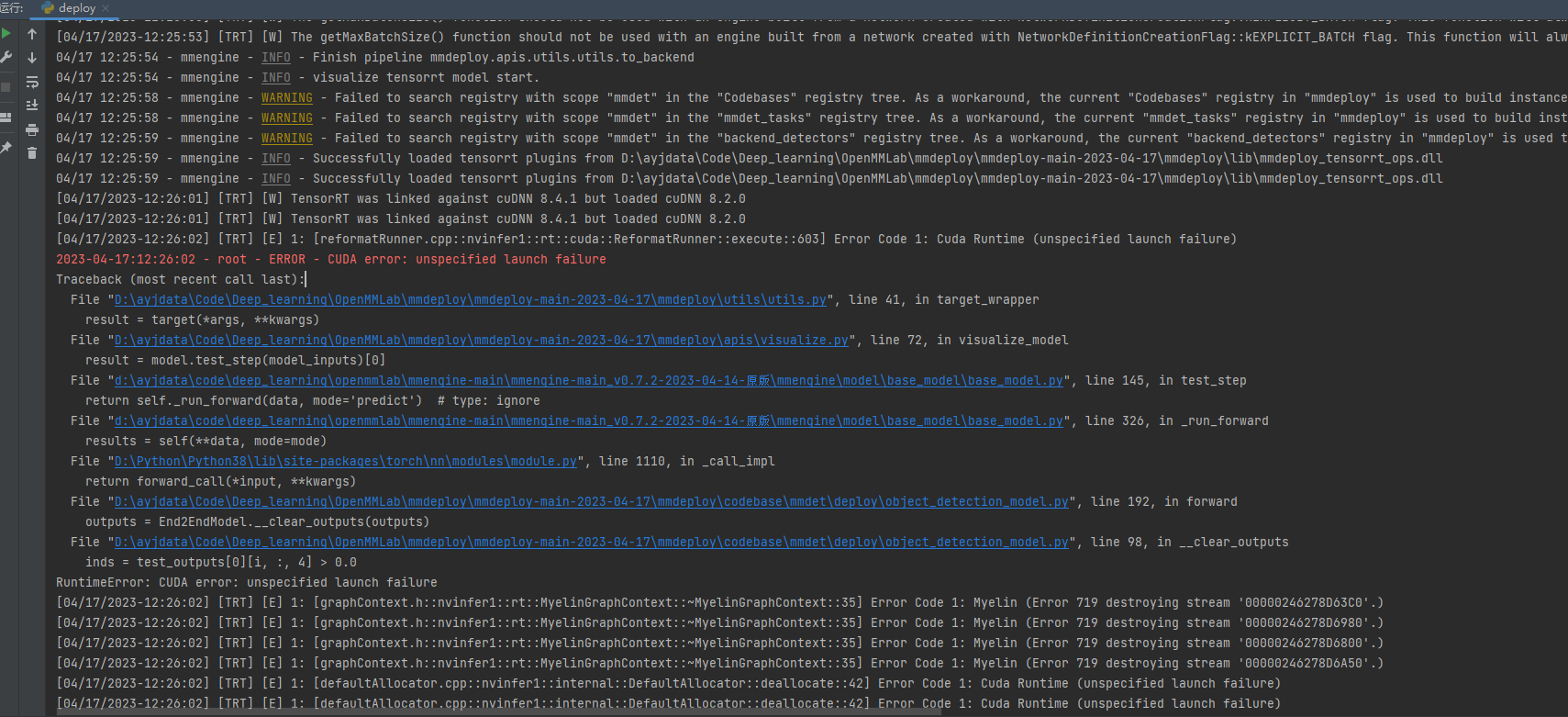 [Bug] 用最新代码转 mask rcnn fp16 报错，fp32 则正常 · Issue #1996 · open-mmlab/mmdeploy · GitHub