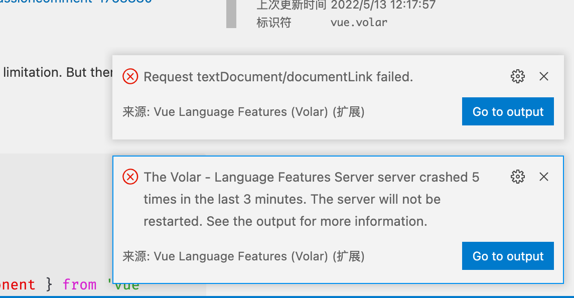 Language Features Server Server Crashed 5 Times In The Last 3 Minutes
