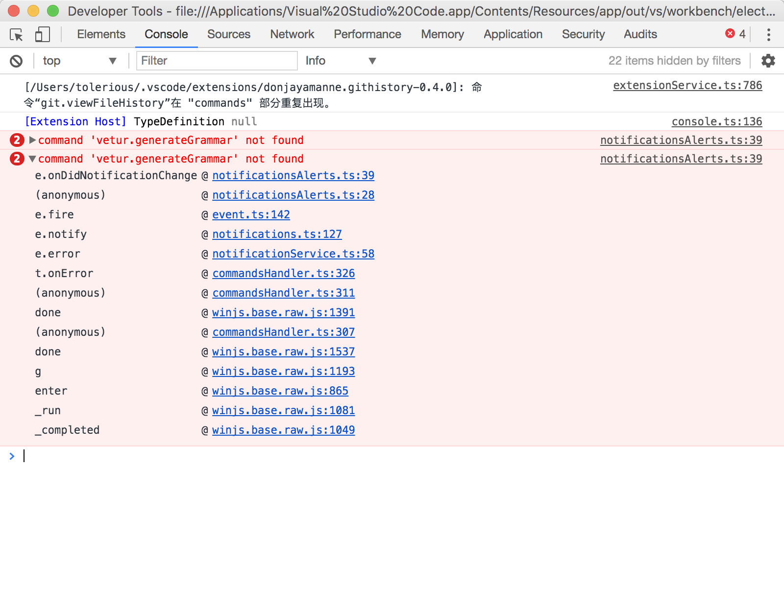 Command "Vetur: Generate grammar from vetur.grammar.customBlocks" not found · Issue #728 · vuejs ...