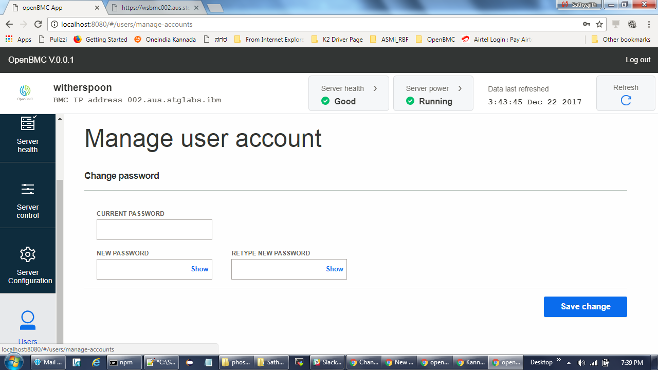 Openbmc Gui Users Main Menu Manage User Account Sub Menu Is