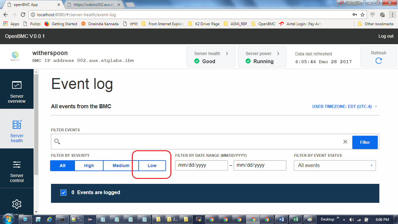 OpenBMC GUI - Not able to select low priority option in event log page · Issue #2746 · openbmc ...